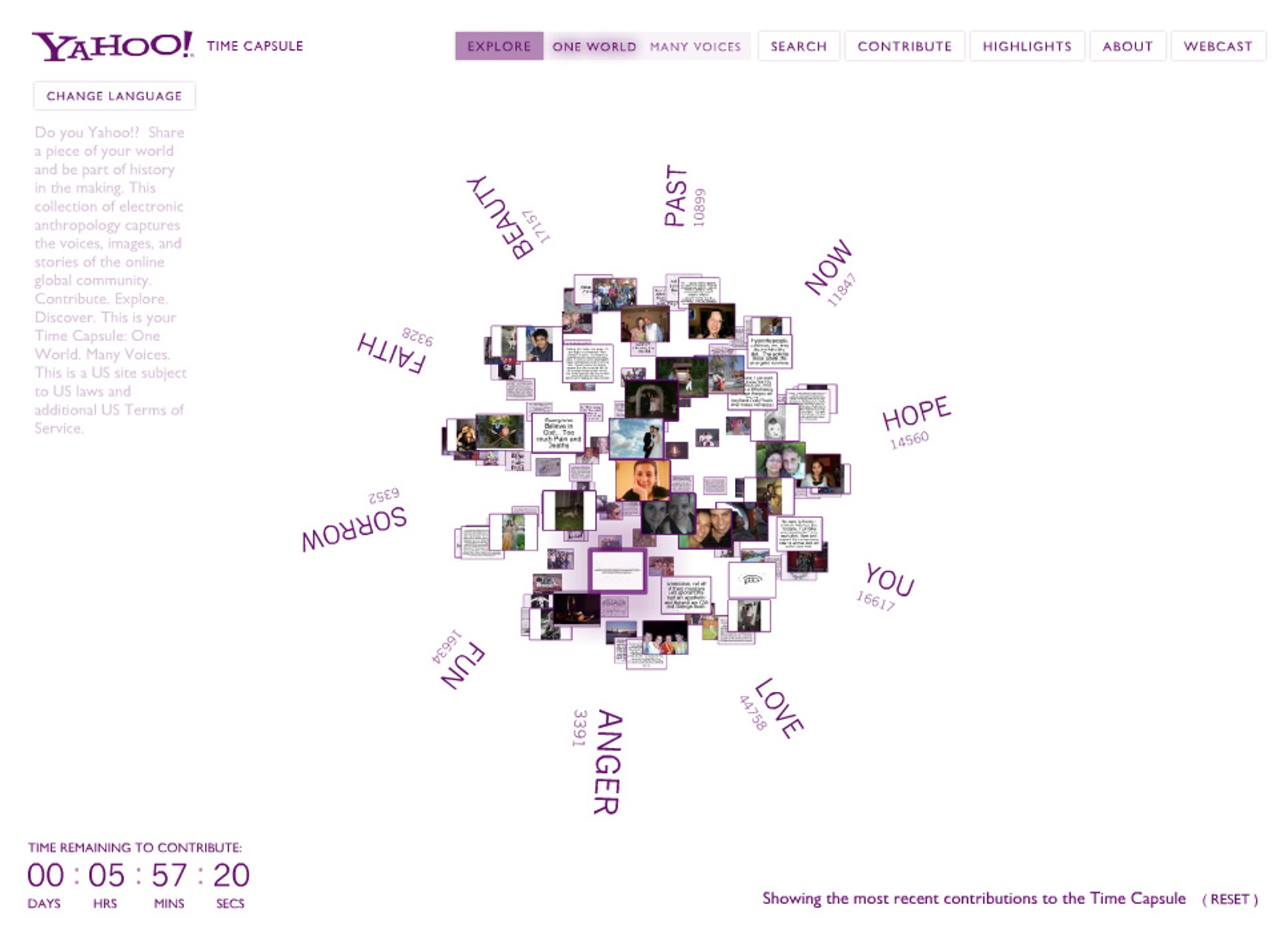 Yahoo Time Capsule (2006) – Jonathan J. Harris